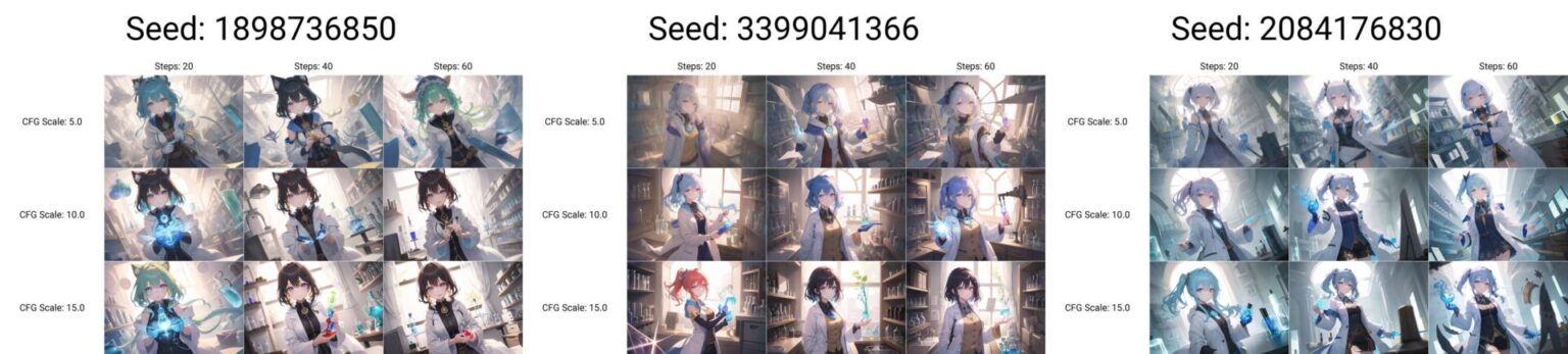 「X/Y/Z plot」の使い方！呪文や設定値を比較して研究に役立てよう【Stable Diffusion web UI】 | くろくまそふと