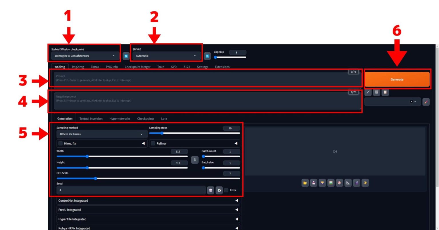 「Stable Diffusion WebUI Forge」のインストール方法・使い方まとめ！SDXLを高速・省VRAMで動かそう | くろくまそふと