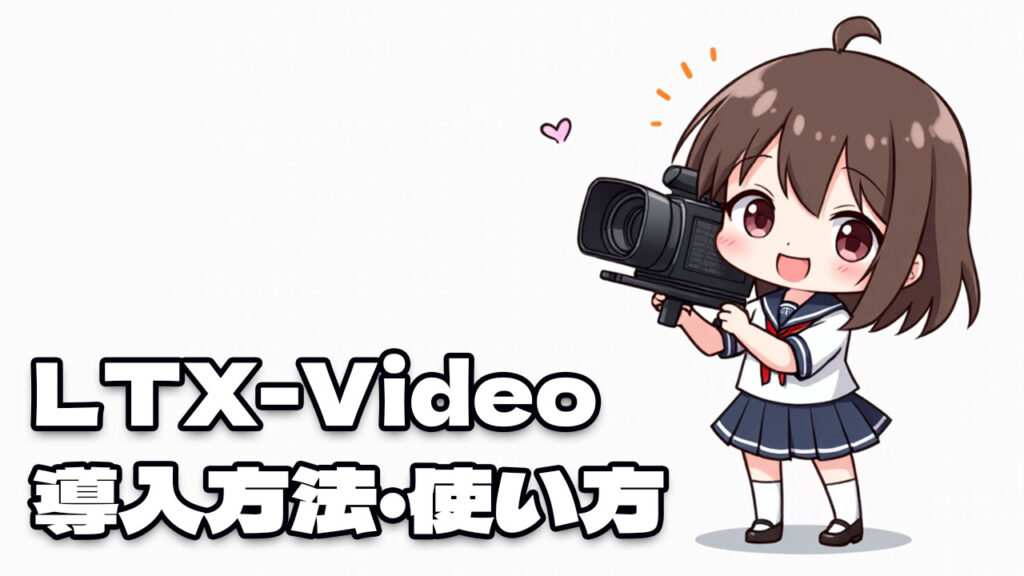 【動画生成AI】LTX-Videoの導入方法と使い方！高品質な動画をローカルで生成しよう | くろくまそふと
